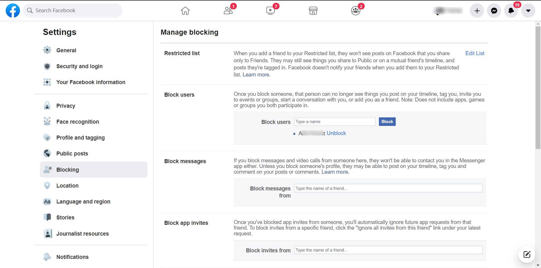 How to unblock someone from Facebook - Random Tools Blog