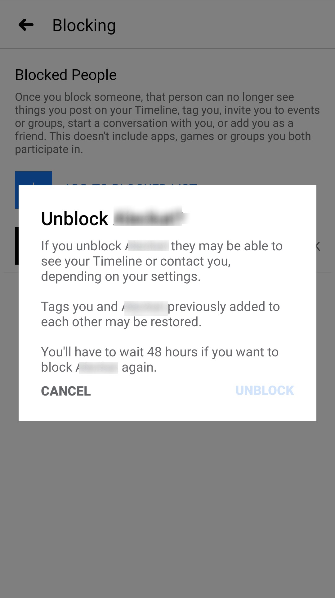 How to unblock someone from Facebook - Random Tools Blog