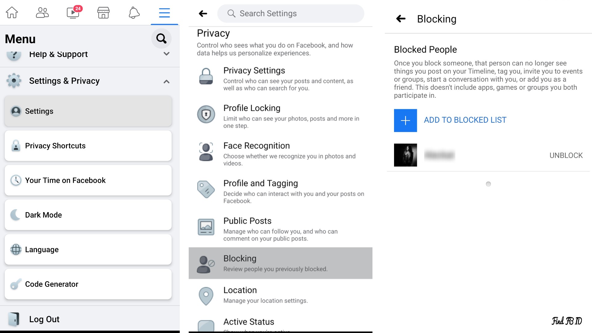How to unblock someone from Facebook - Random Tools Blog