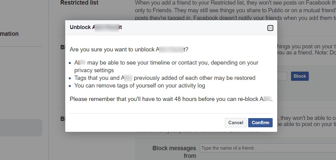 How to unblock someone from Facebook - Random Tools Blog