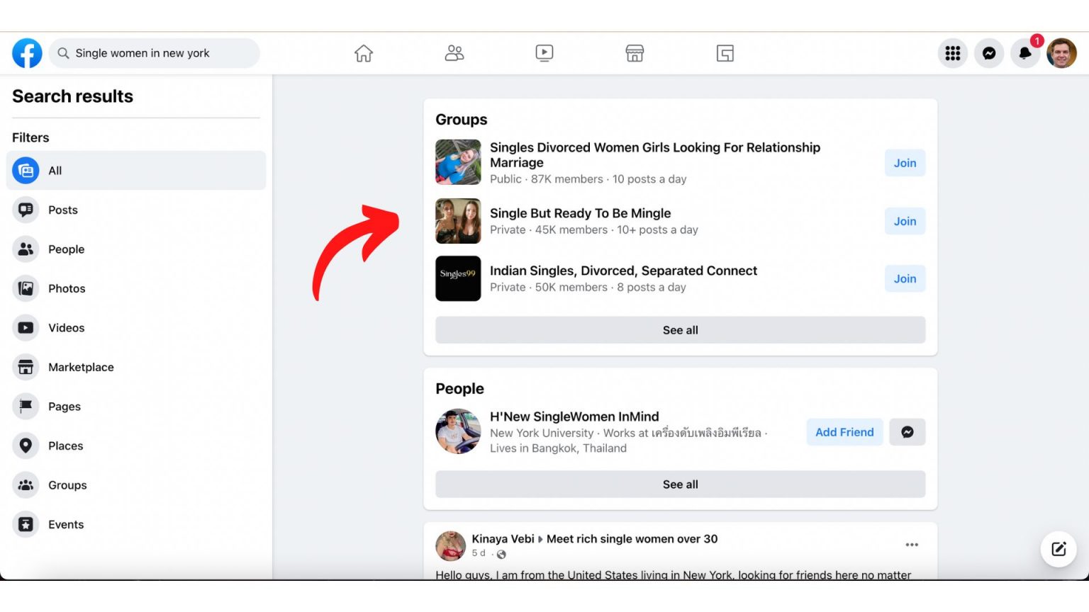 How to find single women on Facebook? - Random Tools Blog