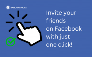How to invite your friends on Facebook with a single click?