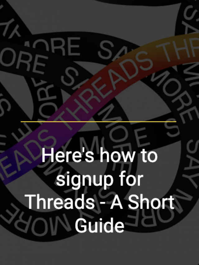 Here's how to signup for Threads - A Short Guide - Random Tools