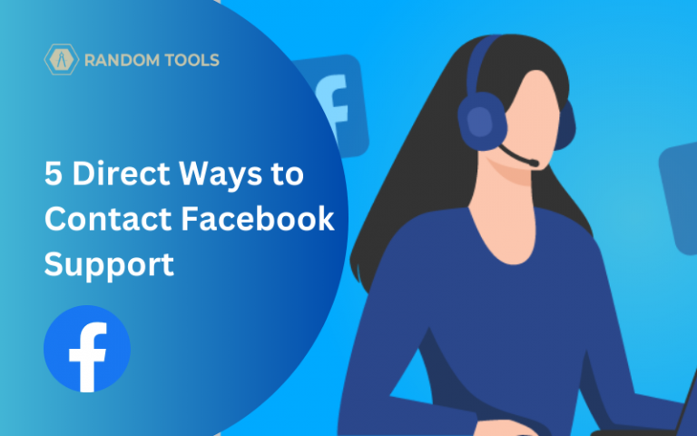 5 Direct Ways to Contact Facebook Support - Random Tools Blog