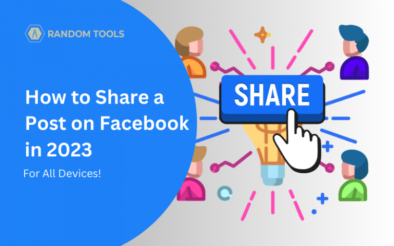 How to Share a Post on Facebook in 2024 - For All Devices - Random ...