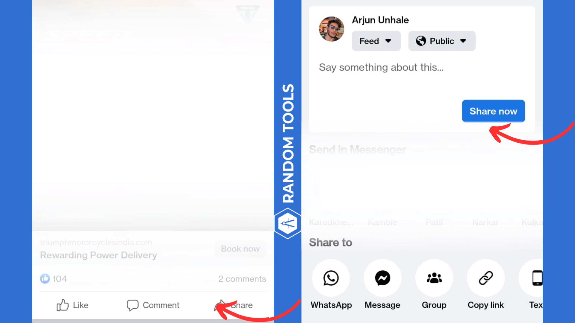 How to Share a Post on Facebook in 2024 - For All Devices - Random ...