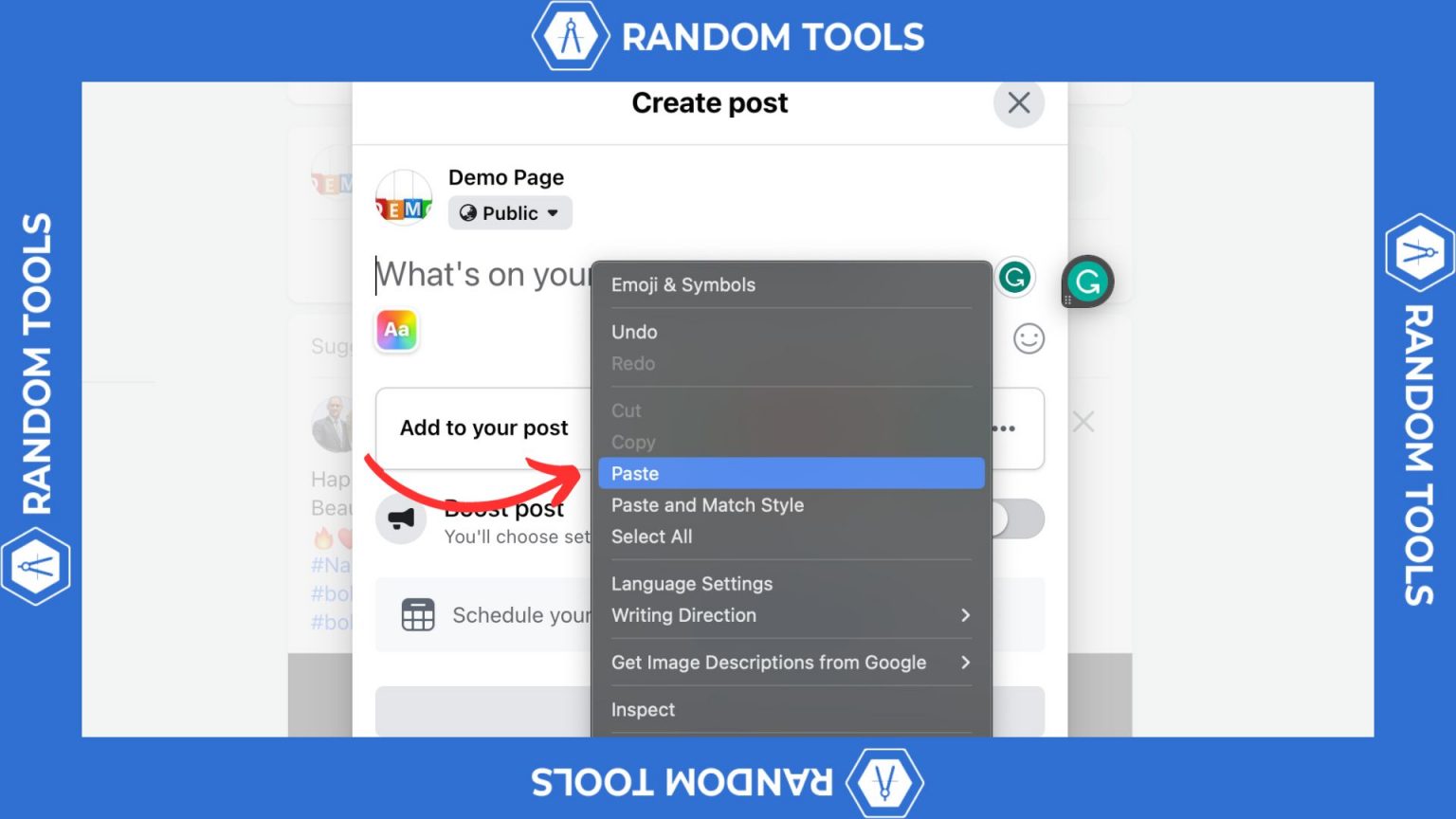 How to Copy and Paste on Facebook Using 2 Methods
