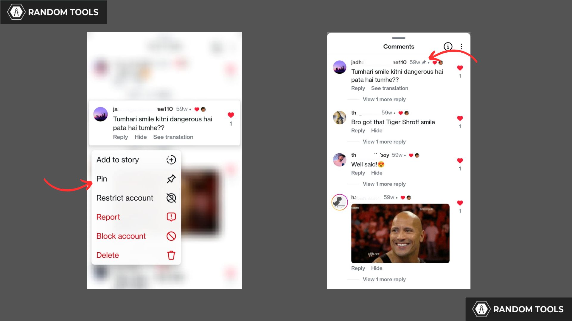 How to Pin a Comment on Instagram in 2024 - Random Tools